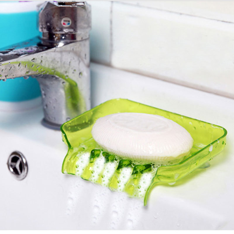 Suction cup creative home waterfall drain soap box soap storage box ...