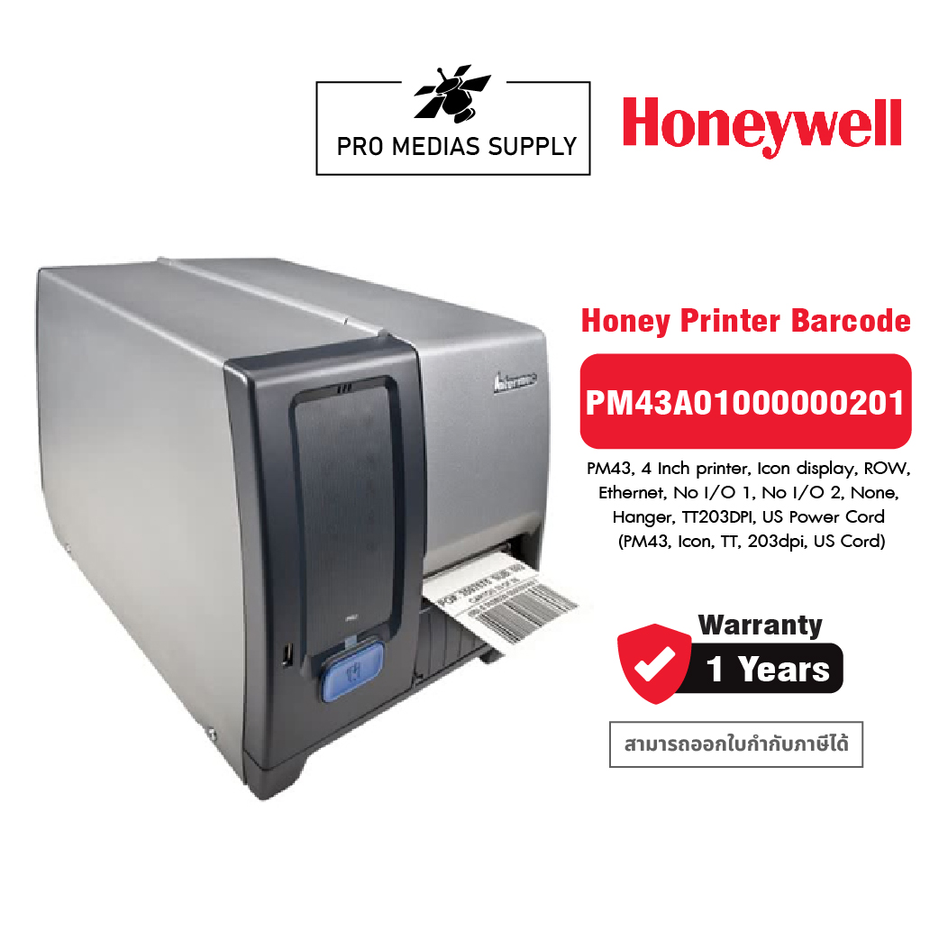 เครื่องพิมพ์บาร์โค้ด Honeywell INTERMEC PM43A01000000201 Printer - Pro ...