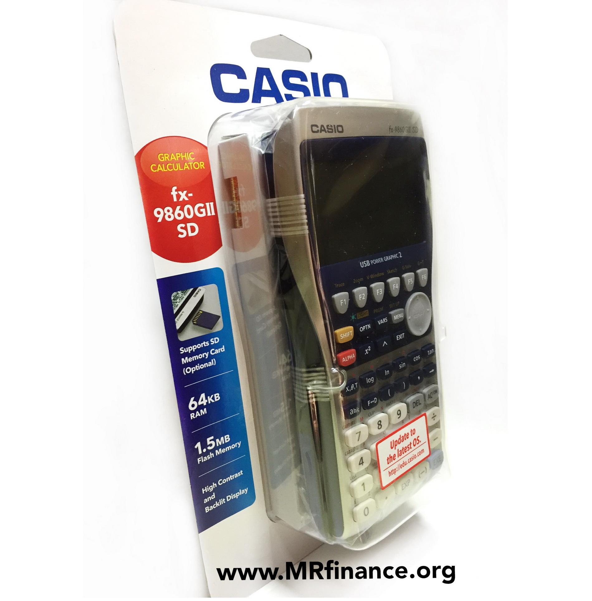 Casio fx-9860GII SD เครื่องคิดเลขวิทยาศาสตร์แสดงผลแบบกราฟฟิกคาสิโอ ของ ...