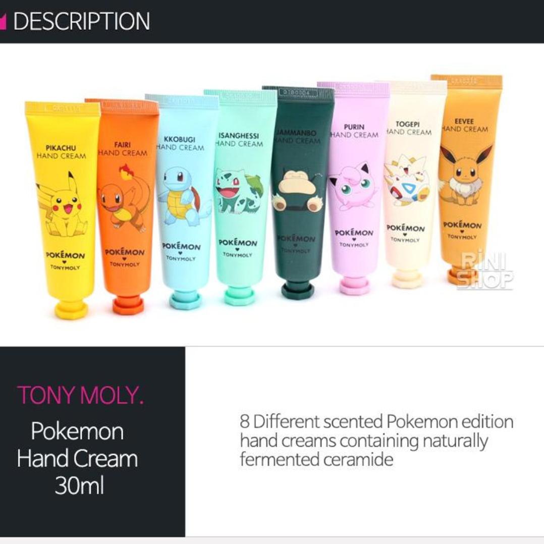 TonyMoly X Pokemon Hand Cream Limited Edition 30ml. #Issanghesi (Green ...