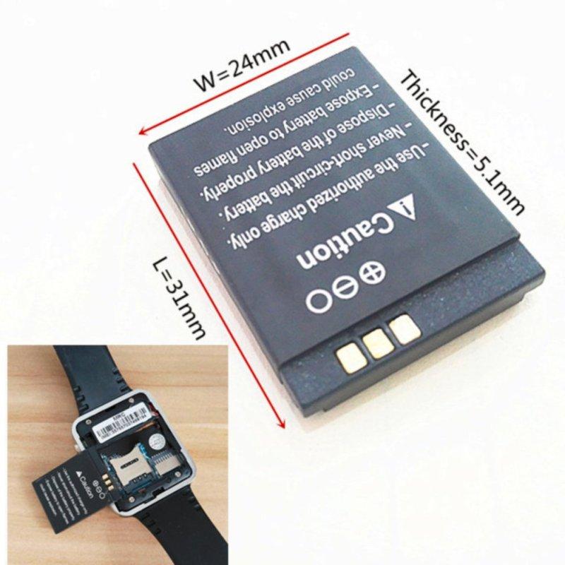 380mAh Rechargeable Polymer Li-ion Smart Watch Battery Replacement ...