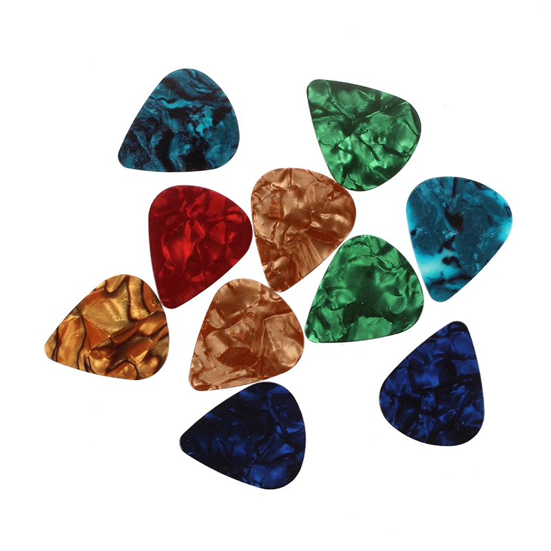 10 pcs Stylish Colorful Celluloid Guitar Pick 0.71mm - lefueletronic ...