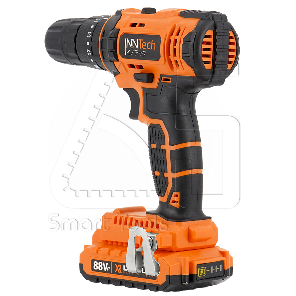 InnTech สว่านไร้สาย สว่าน 3 ระบบ 88V มีระบบกระแทก แบตเตอรี่ Li-ion 2 ก้อน พร้อมแท่นชาร์จขนาดใหญ่ ...
