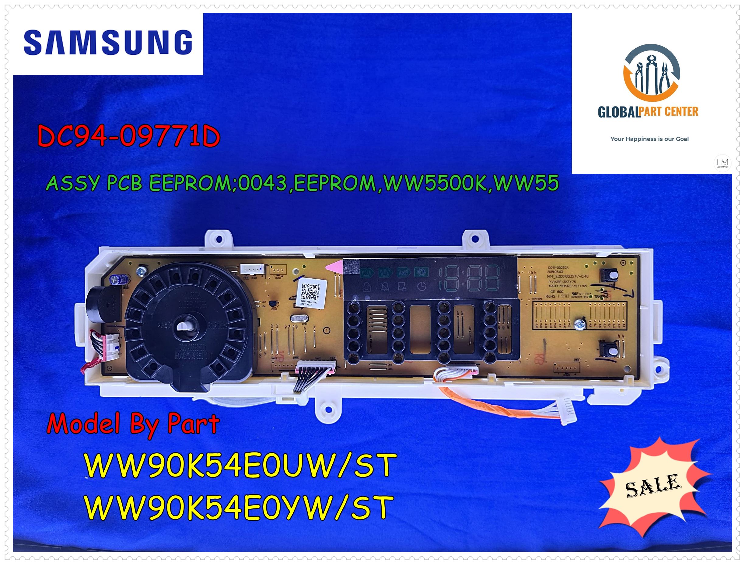 อะไหล่ของแท้/เมนบอร์ดเครื่องซักผ้าซํมซุง แบบประกบคู่กัน/DC94-09771D ...