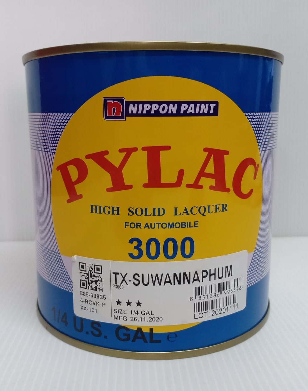 สีพ่นรถยนต์ สีธรรมดา สีตราผึ้ง สีไพแลค 3000 Pylac สีเขียวแท็กซี่ TX ...