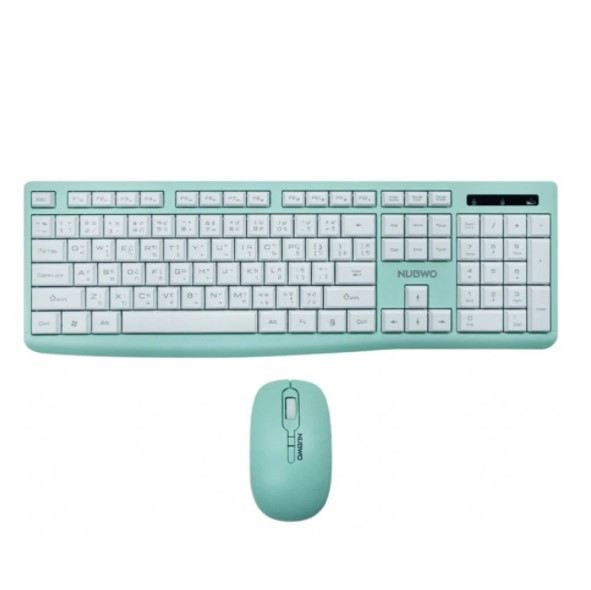 KEYBOARD & MOUSE (คีย์บอร์ดและเมาส์ไร้สาย) NUBWO VIRGO WIRELESS NKM-625 ...