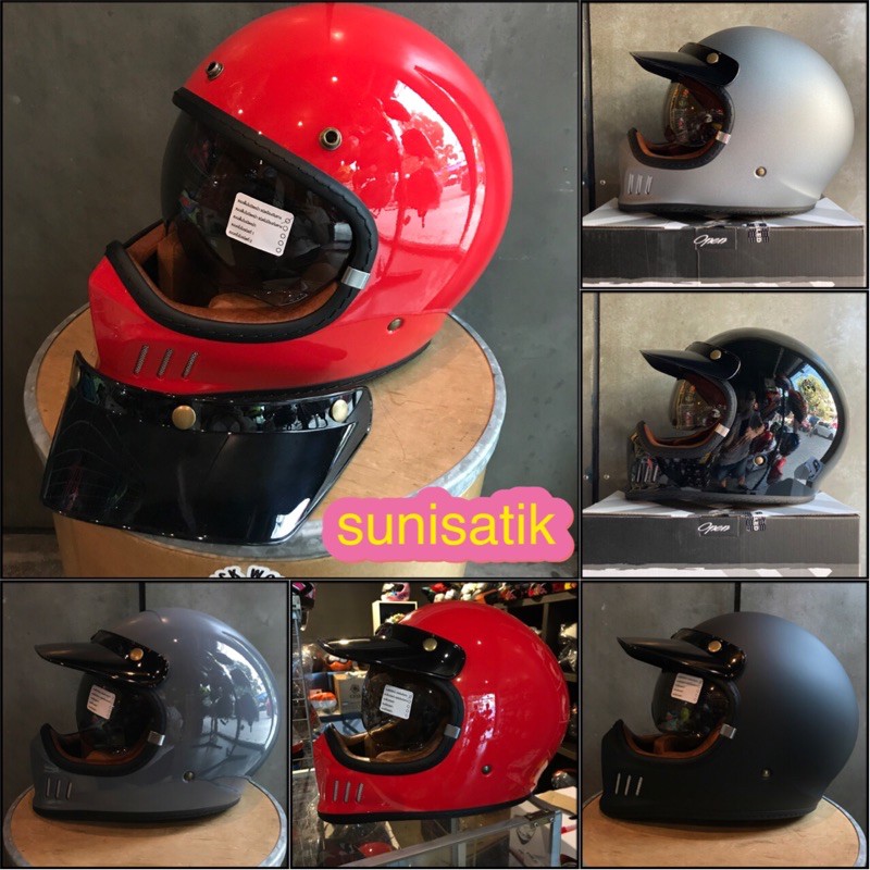 NSP หมวกกันน็อค วินเทจ เท่ๆ Bilmola RX100 หลายสี หมวกกันน็อก หมวกนิรภัย ...