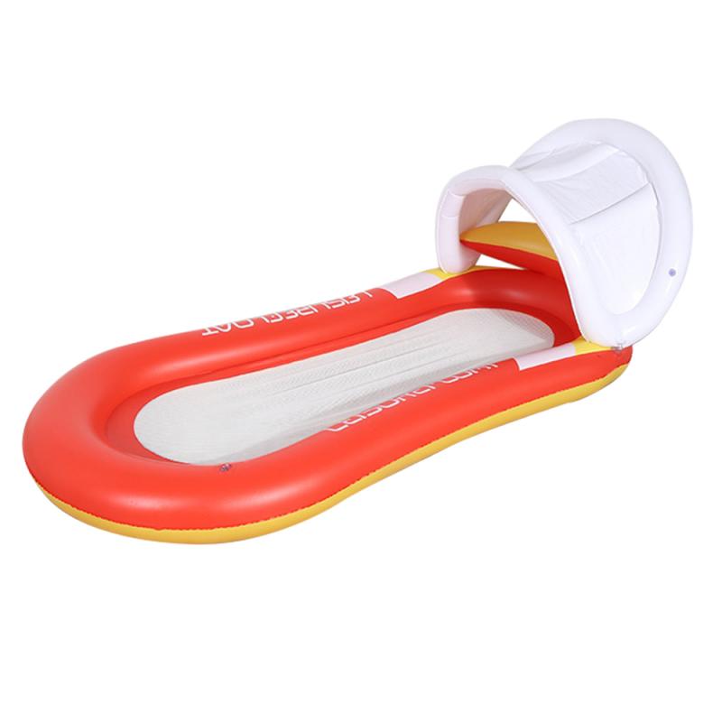 2021Foldable Hammock PVC floating bed with shade shed for water ...