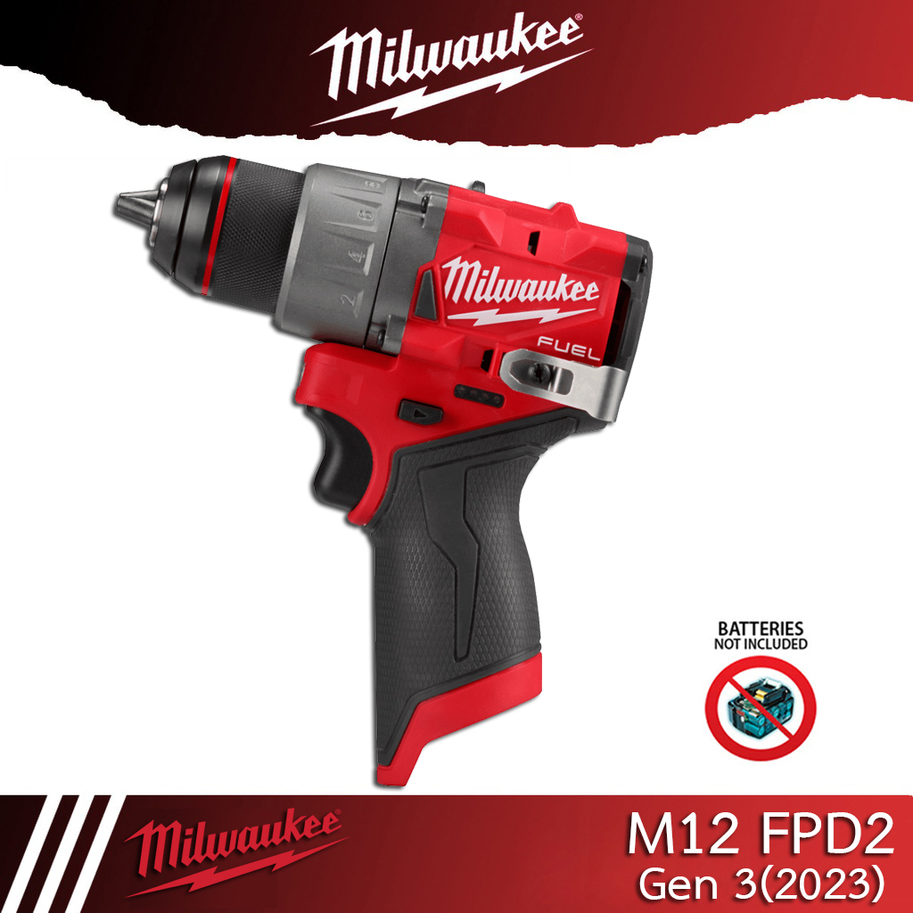 Milwaukee M12 FPD2 (Gen3 ปี 2023) สว่านกระแทกไร้สาย | Lazada.co.th