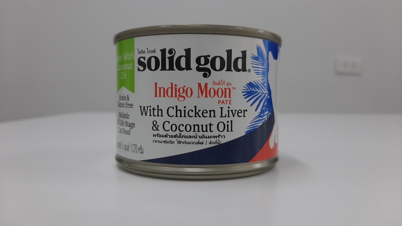 [ส่งฟรี] อาหารเปียกแมว Solid Gold Indigo Moon Pate with Chicken Liver & Coconut Oil GF16 กระป๋อง ...