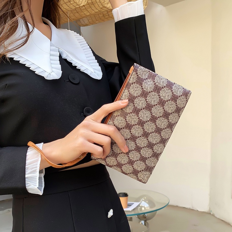 X820 DDM กระเป๋าถือ กระเป๋าคล้องมือ สีสด ใส่มือถือได้ แฟชัน เกาหลี กระเป๋าสตางค์ใบยาว กระเป๋าถือ ...