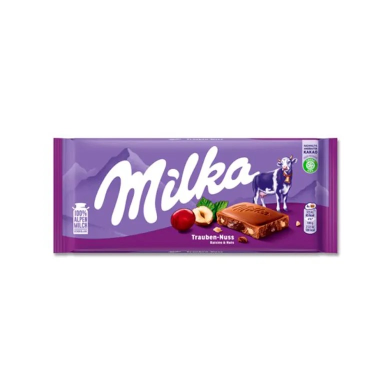 Milka Milk Chocolate มีส่วนผสมของนม Alpen 100% มี 16 รสชาติให้เลือก ...