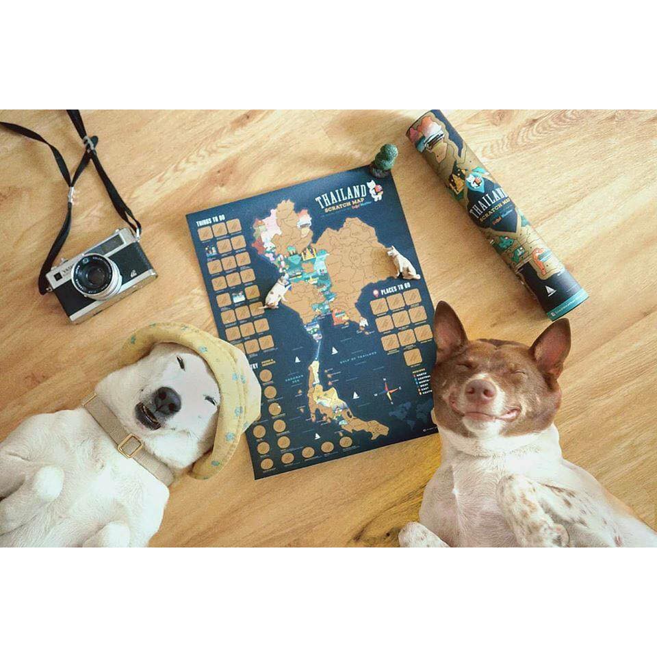 ♧Good Weather Scratch Map แผนที่แบบขูดได้♣ - zaoina - ThaiPick