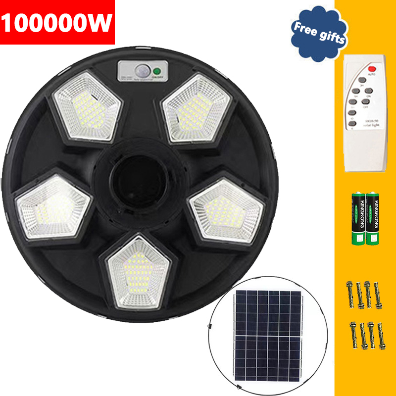 🔥ซื้อ1แถม1🔥 สว่างยันเช้า UFO ไฟถนน 600000W solar light ไฟ ledพลังงานแสงอาทิตย์ โคมไฟโซล่าร์ ไฟโซ ...