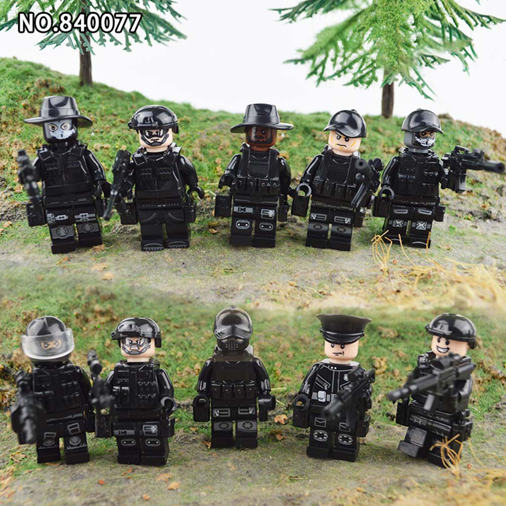 10 ตำรวจเมือง SWAT Building Block ของเล่น - agm224 - ThaiPick