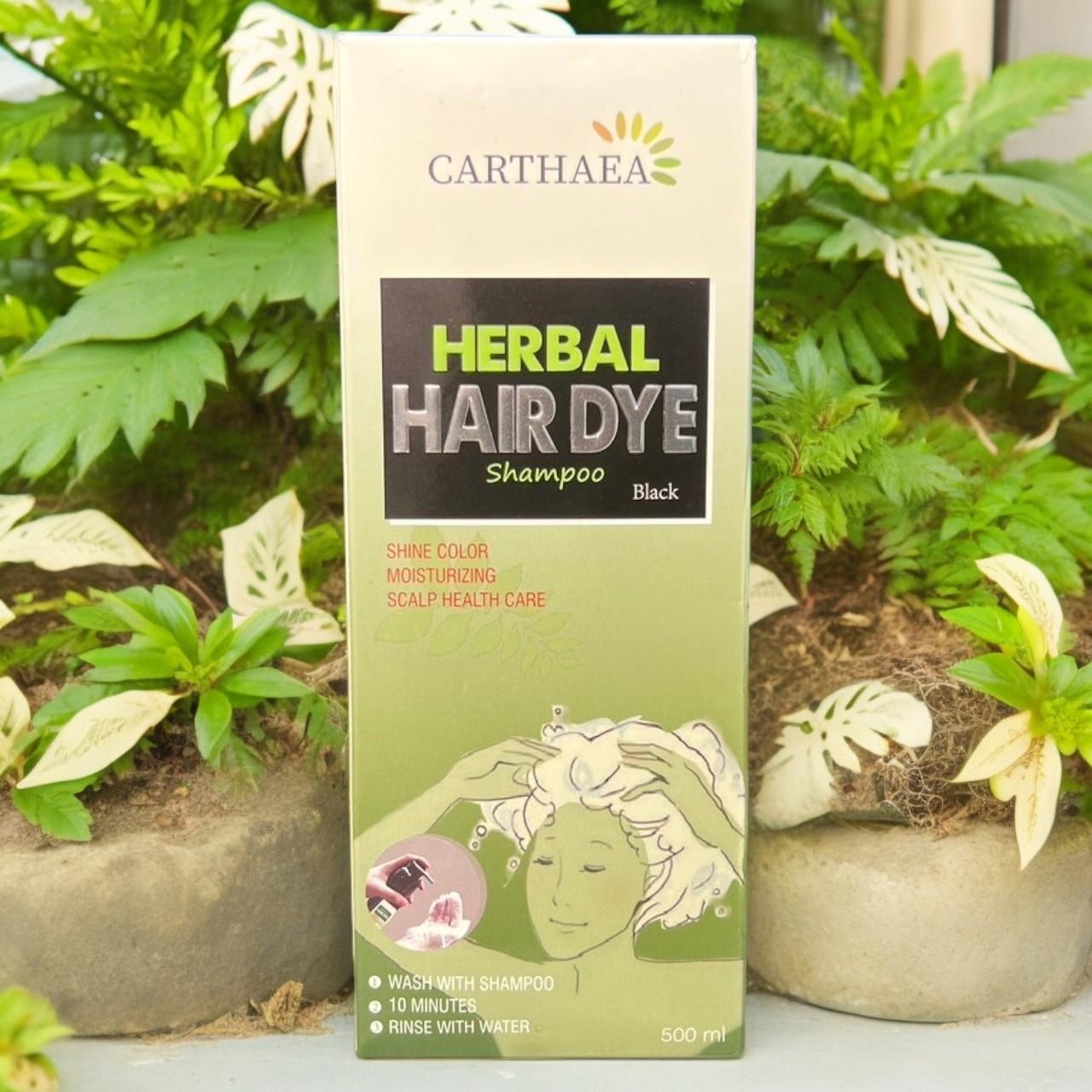 แชมพูปิดผมขาว ปิดผมหงอก Carthaea แท้ 100 บำรุงเส้นผมในตัว ปลอดภัยไม่ใช้ ...