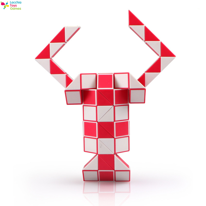 LTready stockQiyi 24 Segment Magic Rule Snake Cubes Elasticity Twist ...