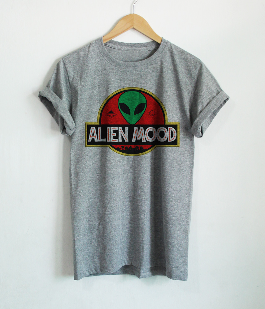 Alien Mood เสื้อยืด เสื้อสกรีน เสื้อยืดสกรีน เสื้อวัยรุ่น เสื้อยืดตลกๆ ...