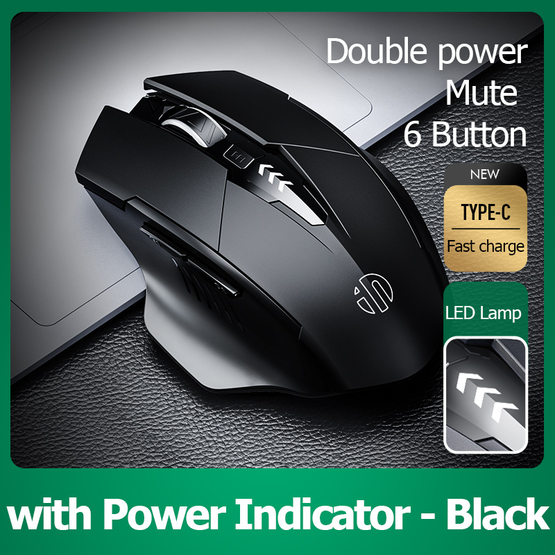 INPHIC F1 2.4G Wireless Mouse Rechargeable 500mAh Ergonomic Silent ...