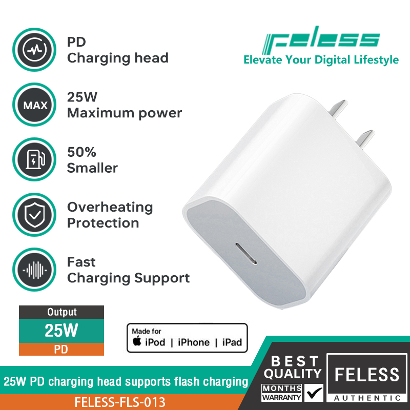 FELESS หัวชาร์จ PD 25W super fast iPhone หัวชาร์จ PD 25W Smart fast ...