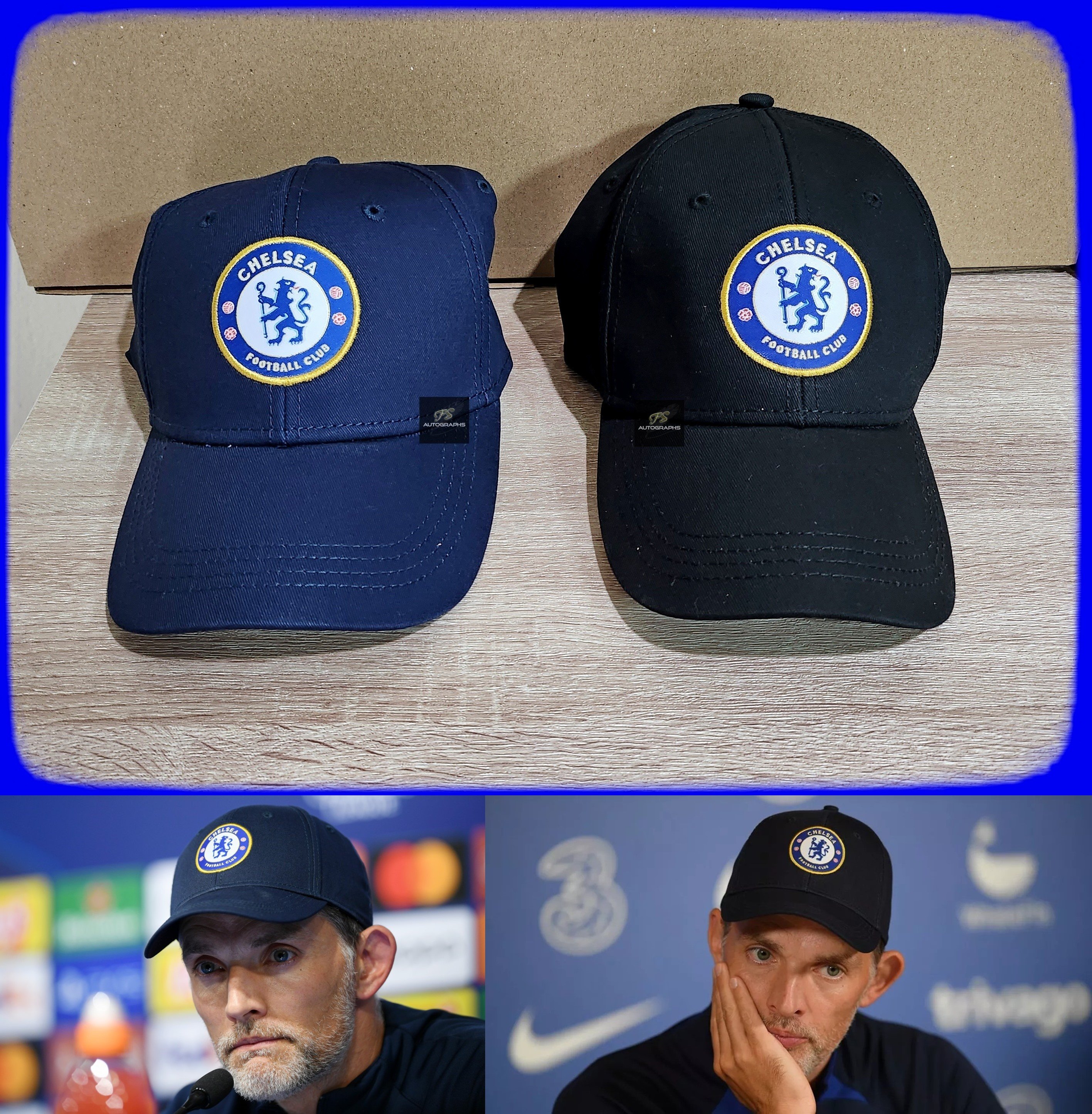 หมวก Chelsea FC cap แบบ Thomas Tuchel - FS autographs - ThaiPick