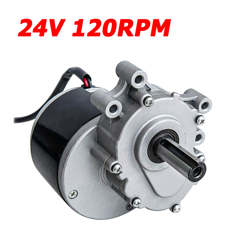 มอเตอร์ มอเตอร์แปรงความเร็วต่ำ 24v 250w 75 RPM 120 RPM มอเตอร์เกียร์ dc ...