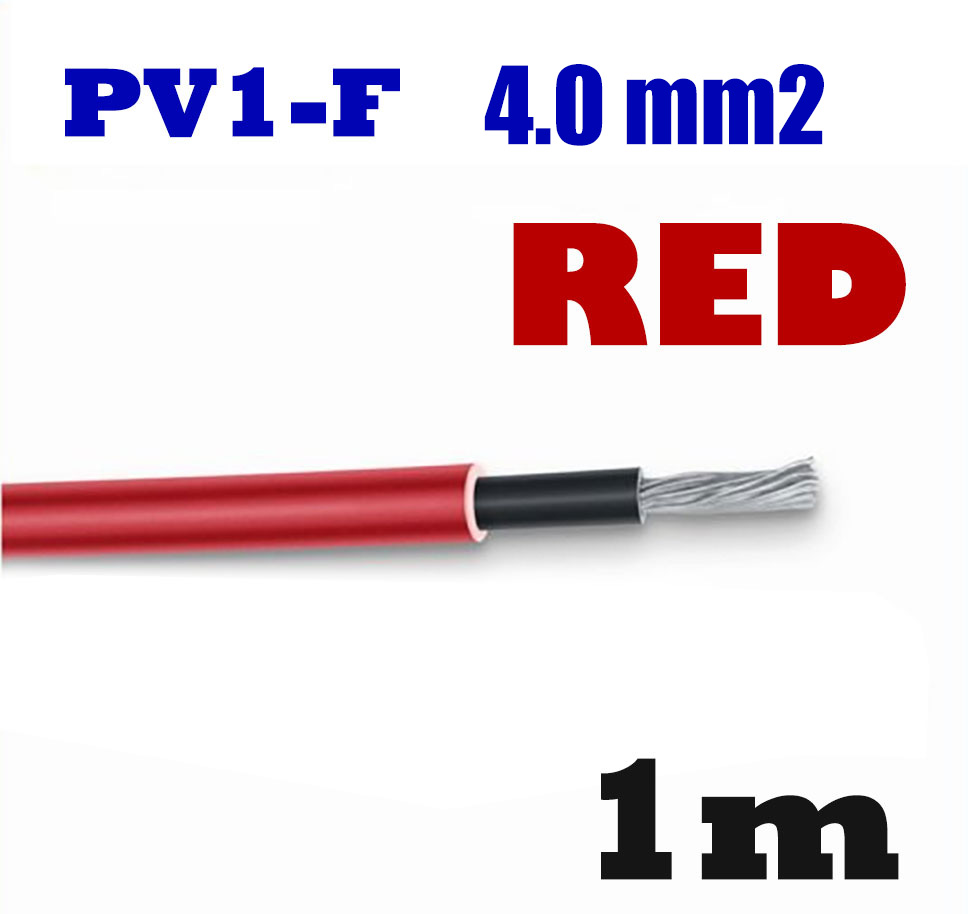 สายไฟ PV1F DC สำหรับ โซลาร์เซลล์ PV1-F 1 x 6.0 mm2 4 mm2 สีดำ เบอร์ 6 เบอร์ 4 Amp Rating 70A ...