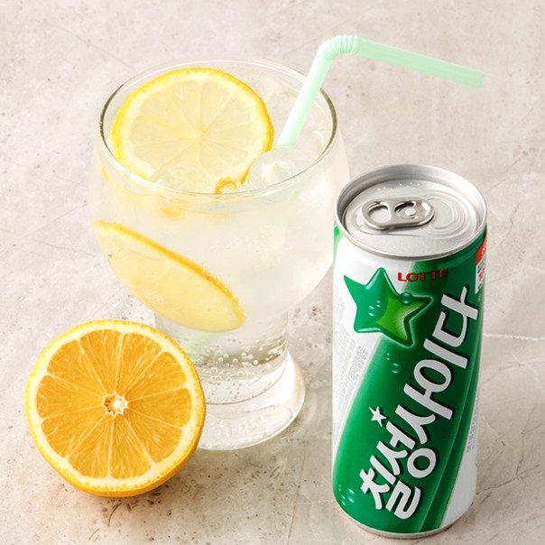 LOTTE Beverage Chilsung Cider ชิลซองไซเดอร์ เครื่องดื่มอัดก๊าซกลิ่นเล ...
