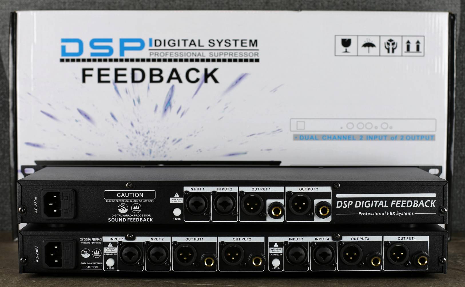 ป้องกันไมหอน Auto feedback FBX 2.2 และ FBX 4.4 เครื่องป้องกันการหอนของไมค์ได้100 ใช้งานง่ายเสียบ ...