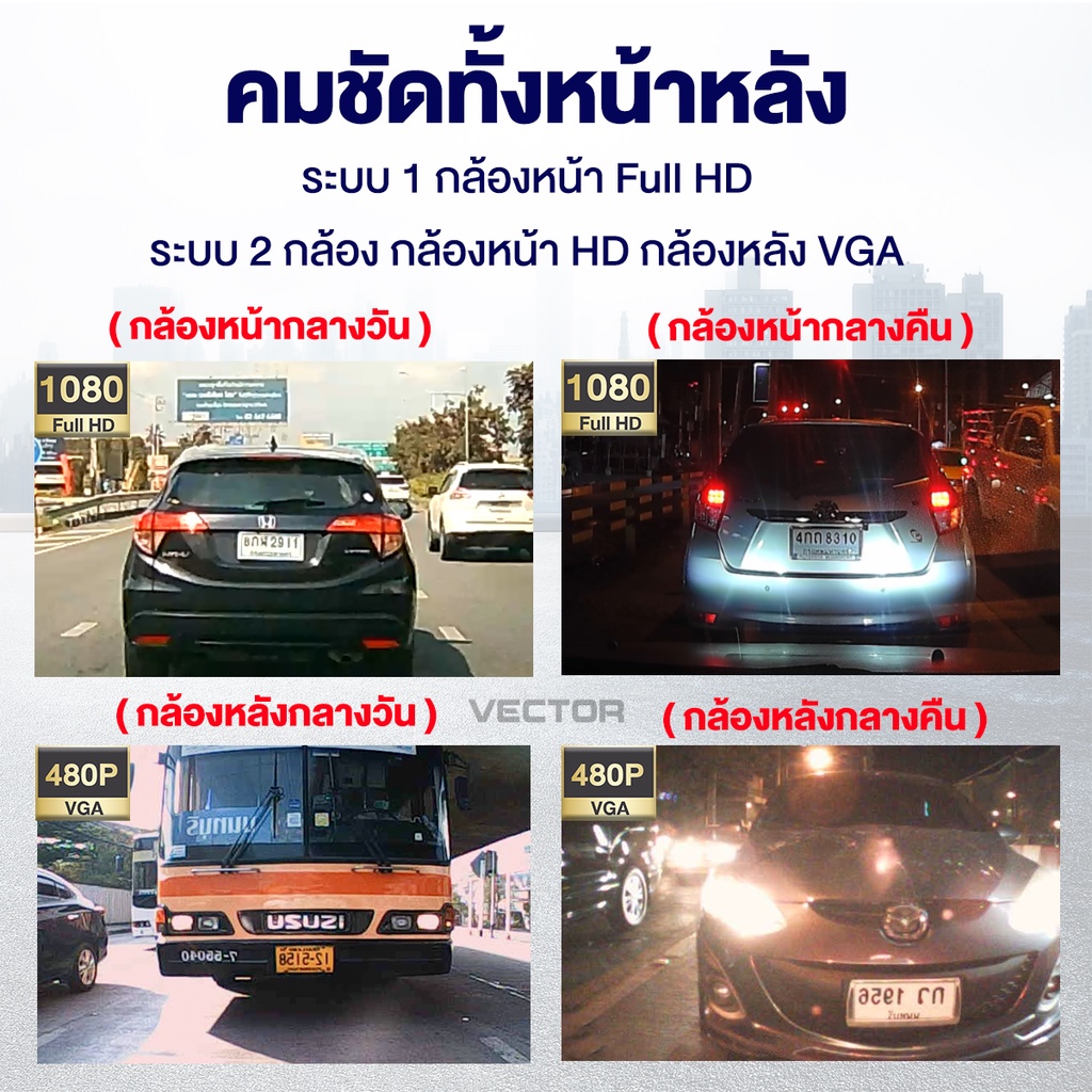 NEWEST CAR CAMERA DENGO VECTOR Car camera 2 front-rear cameras 1080P ...