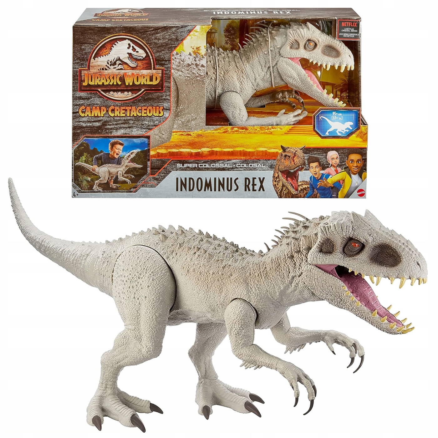 Mattel Jurassic World Super Colossal Indominus Rex (GPH95) แมทเทล จูรา ...