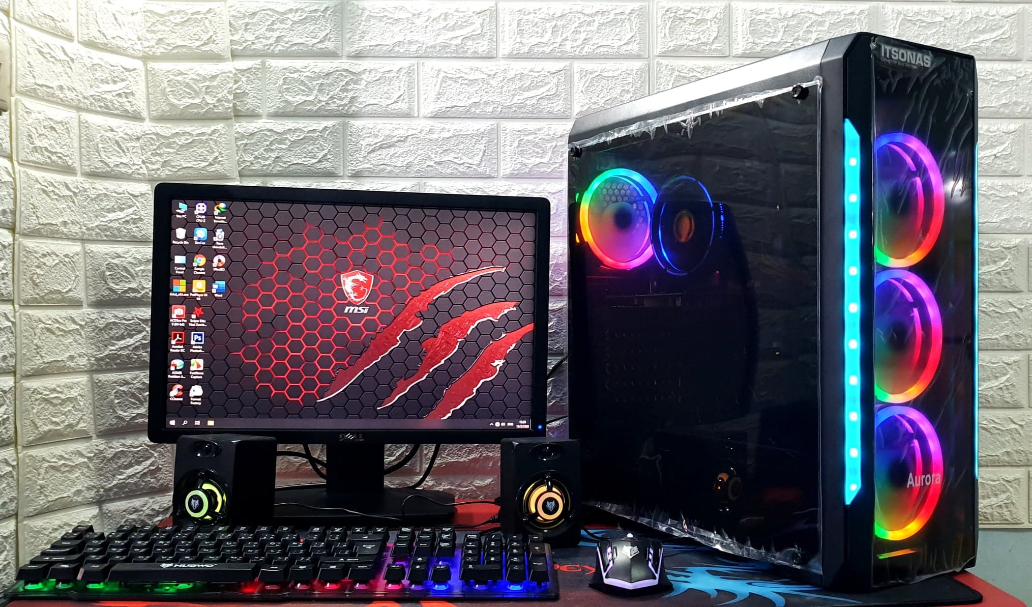 เซต RGB ของแถมจัดเต็ม Core i5-3330 RAM16Gb VGA GTX1060 SSD 240GB จอ 22 ...