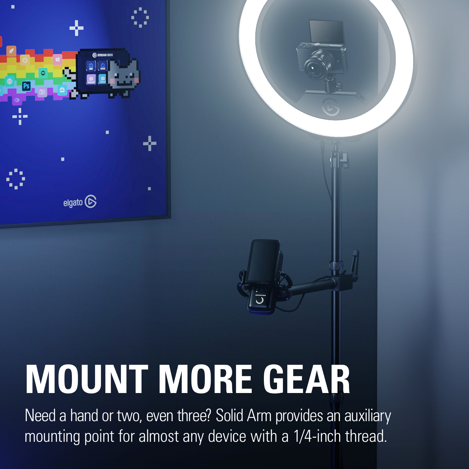 Elgato Streaming Accessories MULTI MOUNT SYSTEM - SOLID ARM - Corsair - ThaiPick