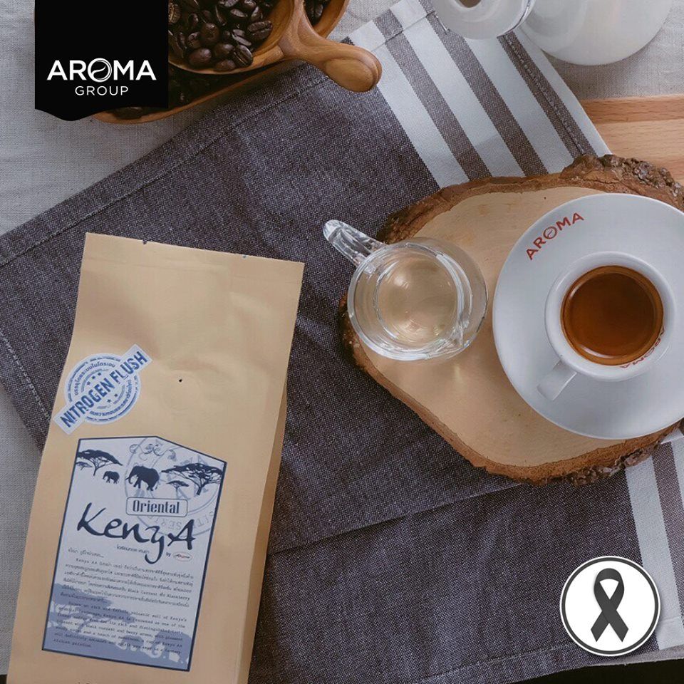 Aroma Coffee เมล็ดกาแฟคั่ว Oriental Kenya Blend Bend (ชนิดเม็ด) ยกลัง ...