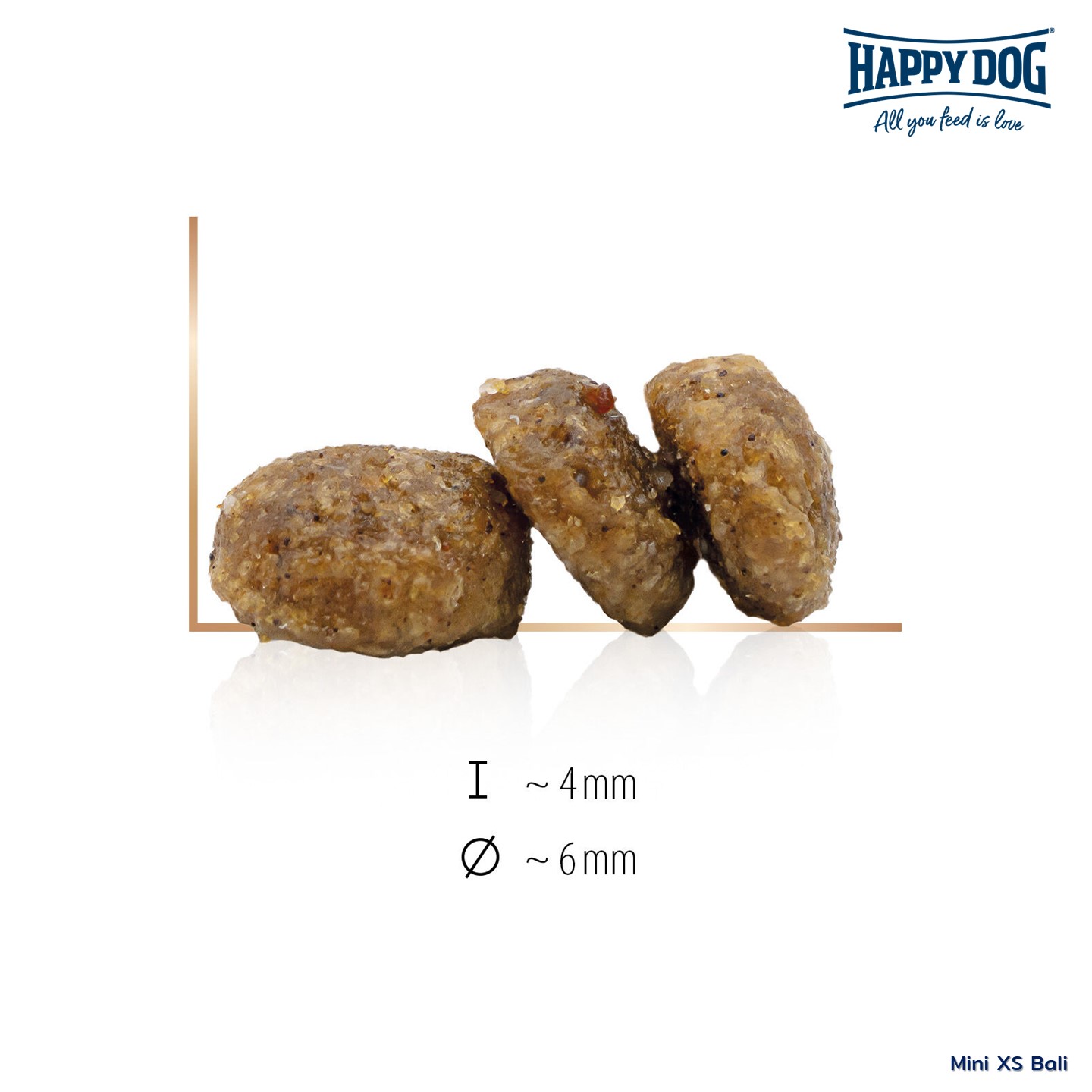 HAPPY DOG Mini XS Bali อาหารสุนัขโตพันธุ์เล็ก สูตรเนื้อไก่และขมิ้น 1.3 ...