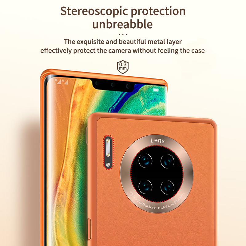 Kuulaa สำหรับหัวเว่ย Mate 30 Pro P40 pro กรณีหรูหรากรณีโทรศัพท์เนื้อสำหรับหัวเว่ย Mate 30 บางกัน ...