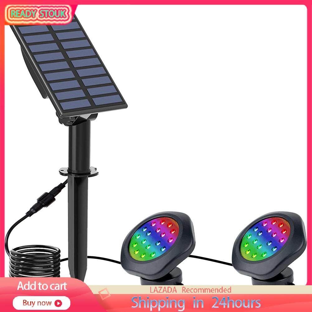 Solar Powered Pond Lights Solar Underwater Pond Lights IP68 Waterproof ...