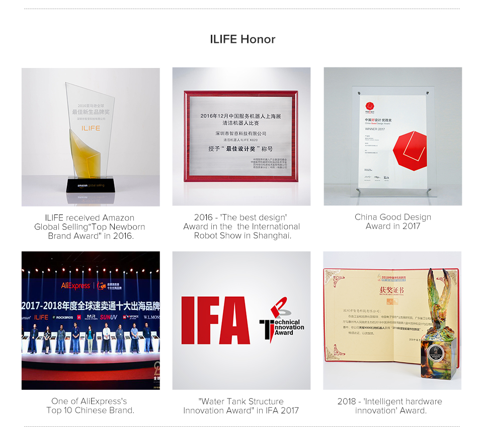 Remote Control with IR for ILIFE Intelligent V7s Plus Robot Vacuum ...