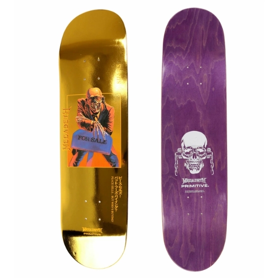 แผ่นสเก็ตบอร์ด Primitive x Megadeth Skateboard Deck ของแท้ พร้อมส่ง ...