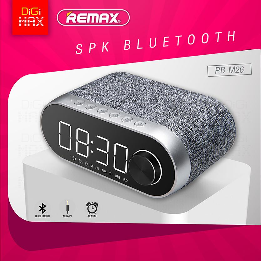 ลำโพงบลูทูธ นาฬิกาปลุก Remax alarm clock Bluetooth Speaker RB-M26 ...