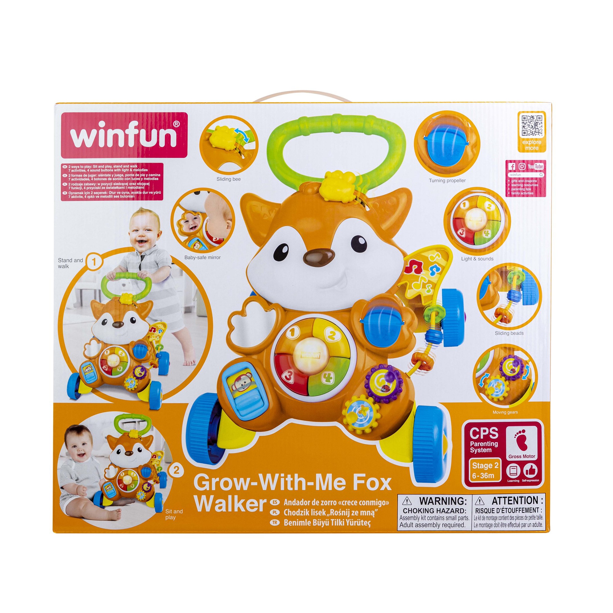 Grow With Me Fox Walker รถหัดเดิน | Lazada.co.th