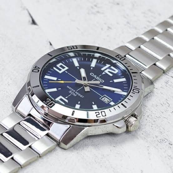 CASIO MTP-VD01 รุ่นขอบเหล็ก นาฬิกาผู้ชายCasio นาฬิกาข้อมือ นาฬิกาคาสิโอ ...