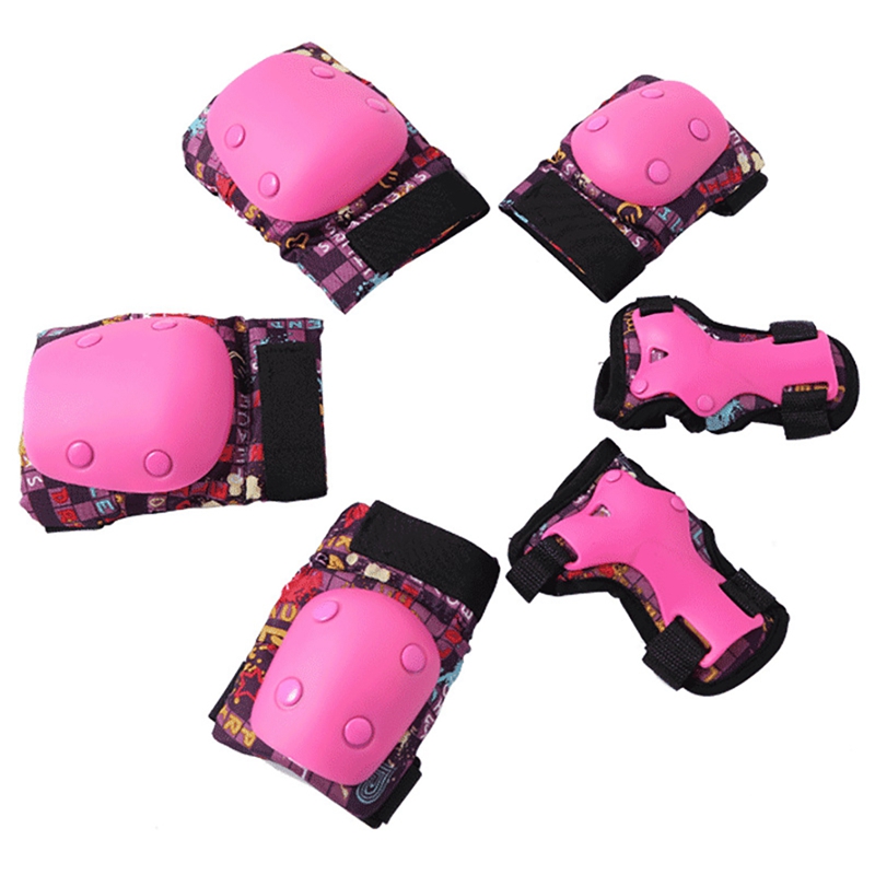 6Pc Rollerblading Skateboarding for Kid Elbow Knee Pads Wrist Guards ...