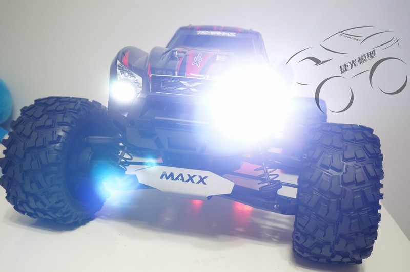 RC part xmaxx bumper headlamp and taillight led for 77086-4 traxxas 1 5 ...