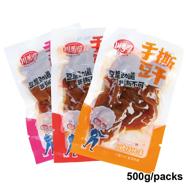 TH Cheryl Spicy Shredded Bean Curd Casual ขนมขบเคี้ยว 500 กรัม รสหมาล่า ...