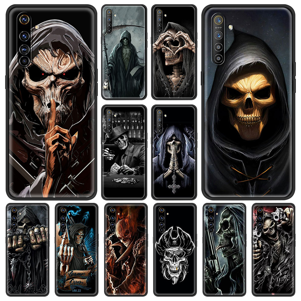 Grim Reaper Skull Skeleton Shockproof Case For Oppo A54 A53 A52 A9 A95 ...