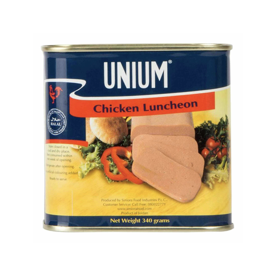 Unium Chicken Luncheon 340g ยูเนี่ยม เนื้อไก่ลันชอนกระป๋อง 340g - Souky ...
