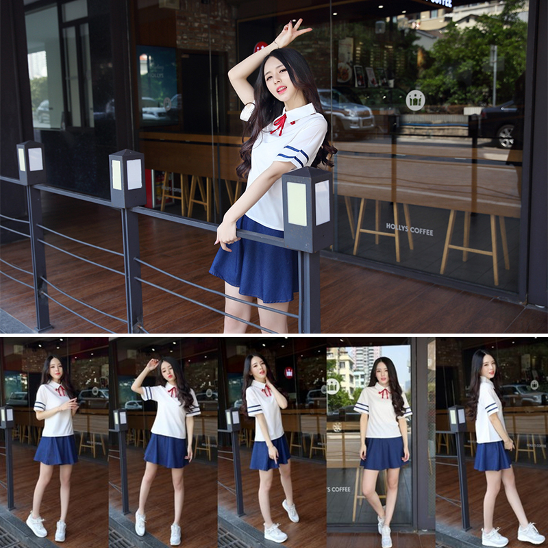 COSER KING ชุดนักเรียน ญี่ปุ่น วิทยาลัยชุดสาว Cosplay Costume Sailor ...