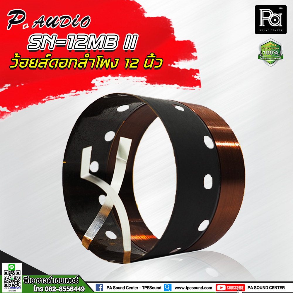 ว้อยส์ 12 P.AUDIO SN 12MB II SN12MB II SN-12MB II SN 12 MB II พีเอซาว ...