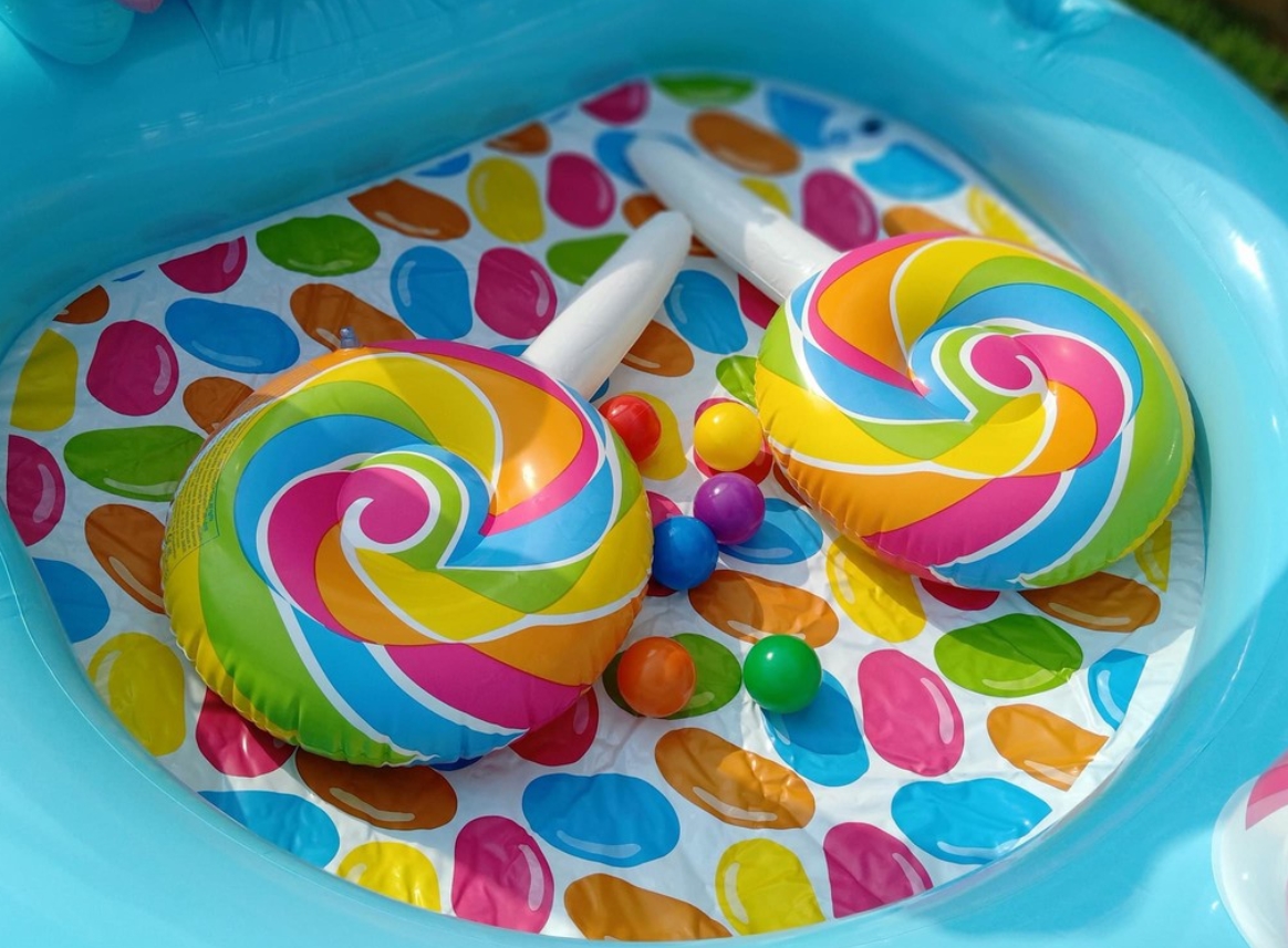 Intex 57149 Candy Play center paddling pool สระสวนน้ำลูกกวาด ฟรี ลูกบอล ...